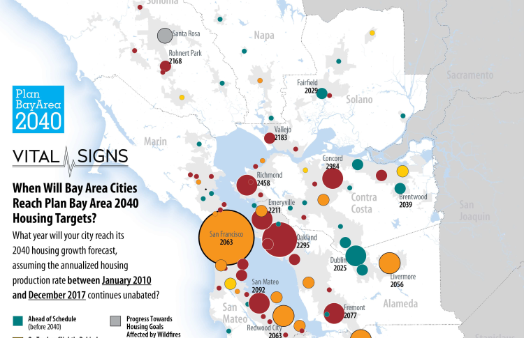 Bay area map with cities